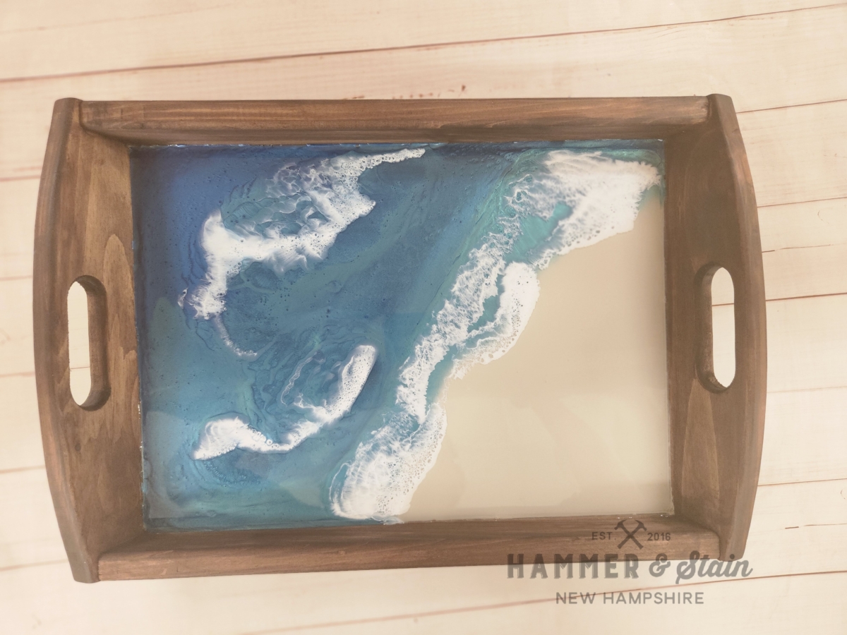 Resin Art Ocean Wave – Trays and Shapes – The Canvas Roadshow